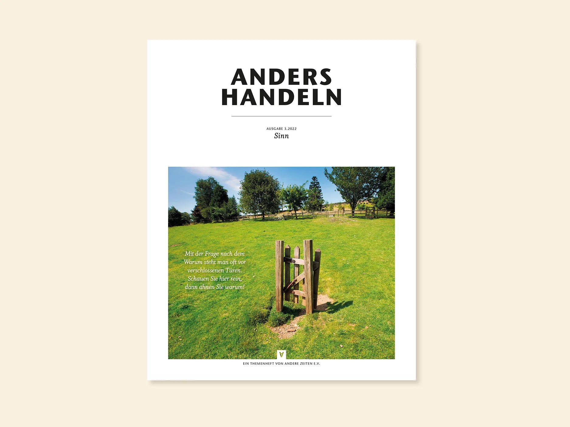 Anders Handeln Heft 3.2022: Sinn – Andere Zeiten Shop